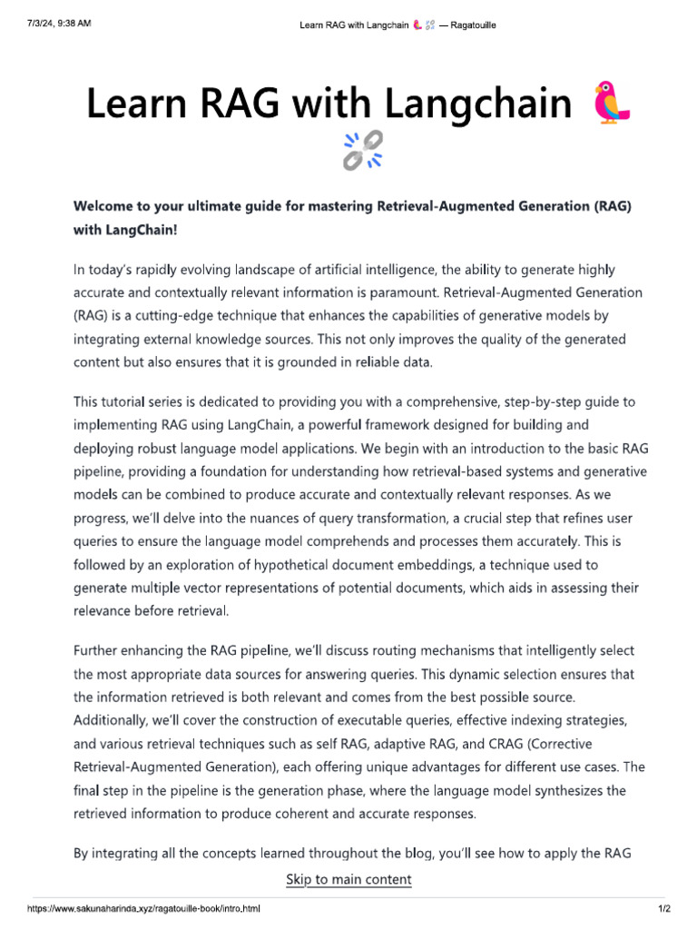Rag Lang Chain | PDF