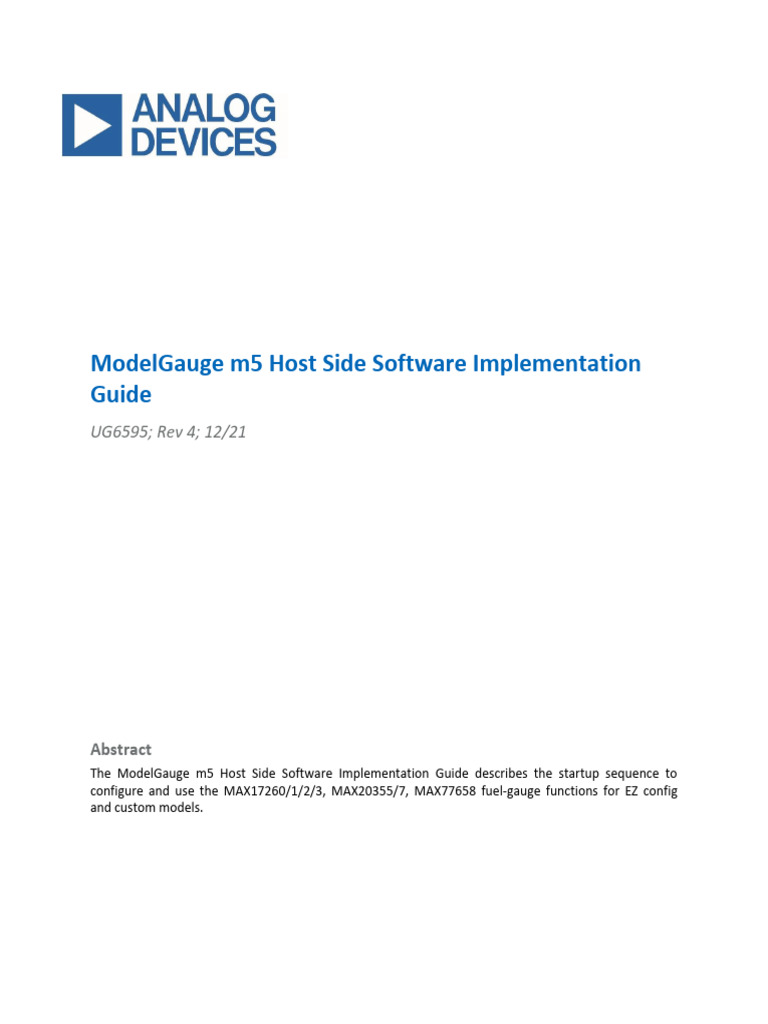 Modelgauge m5 Host Side Software Implementation Guide | PDF | Computer ...