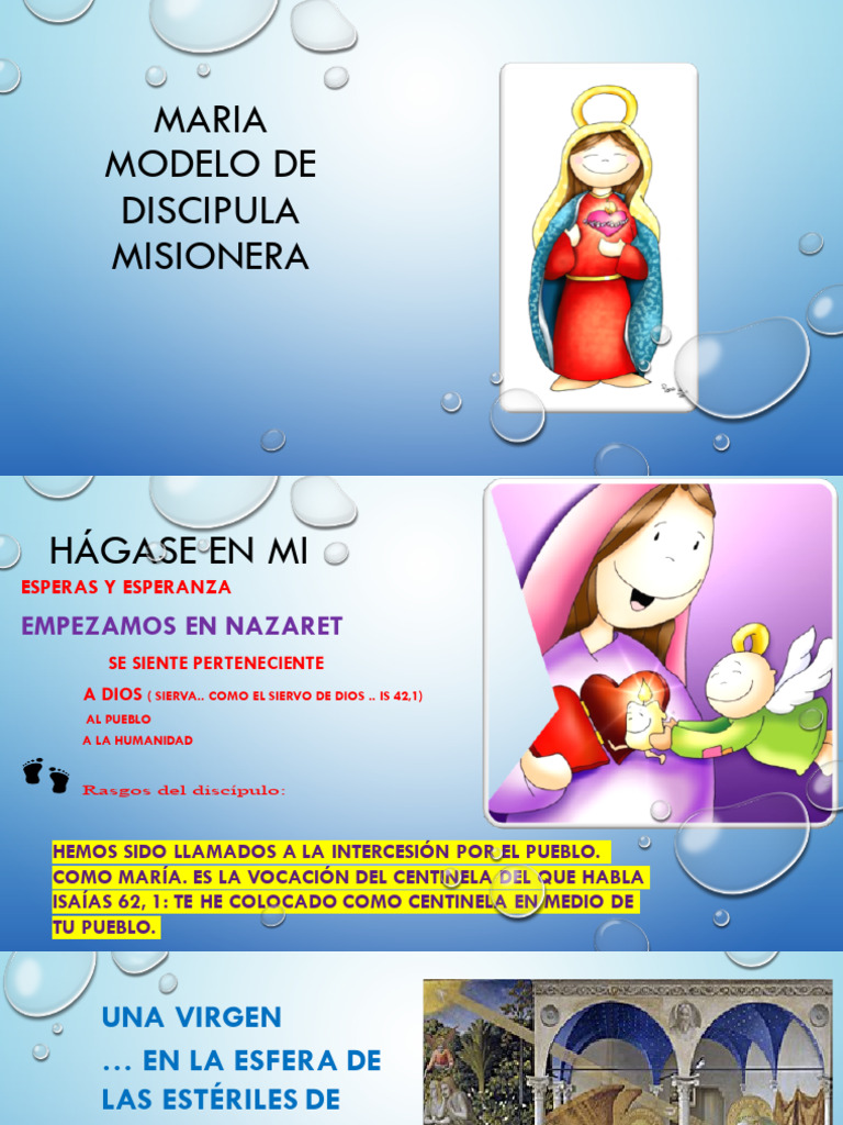 Maria Modelo de Discipula Misionera | PDF | María, madre de Jesús ...