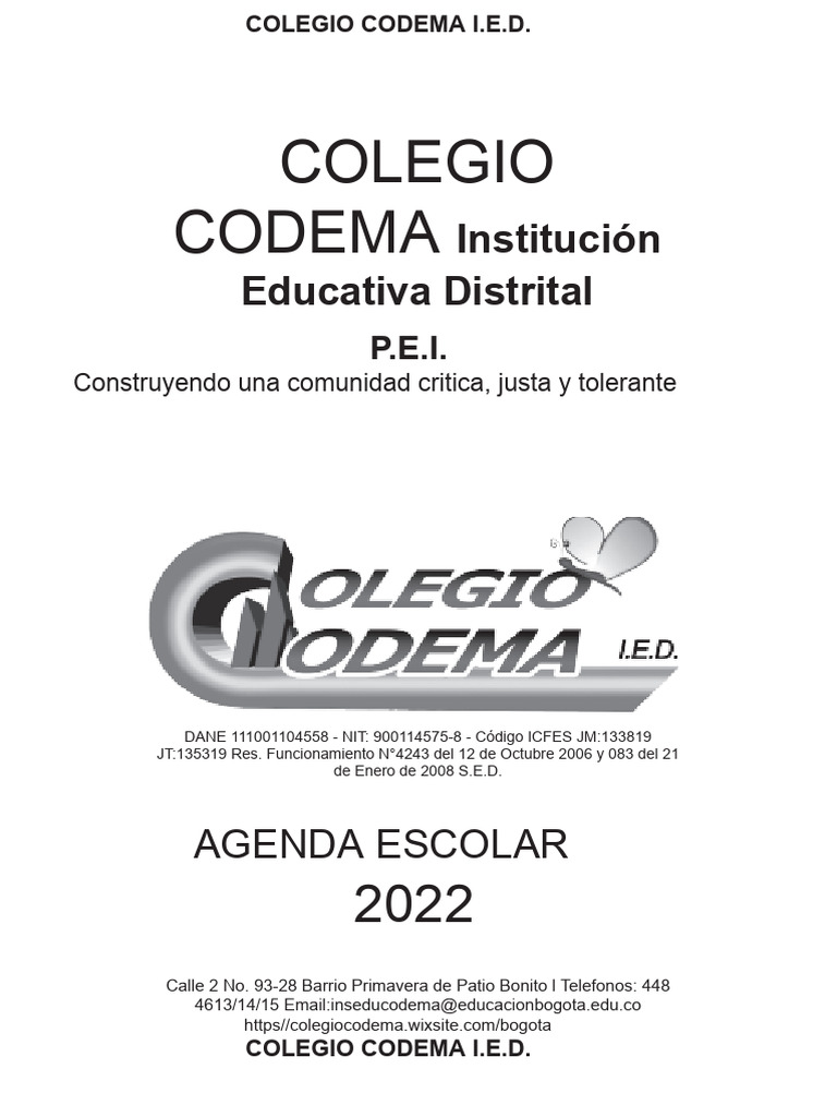Manual de Conviivencia Colegio Codema Ied-1-24 | PDF | Institución | Tolerancia