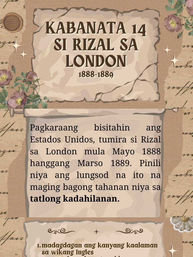 Kabanata 14 Si Rizal Sa London 1 | PDF