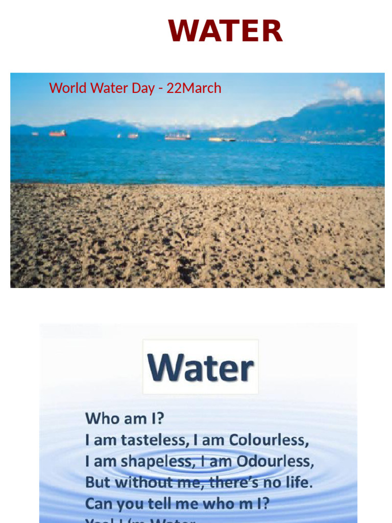 Water Class 7 | PDF