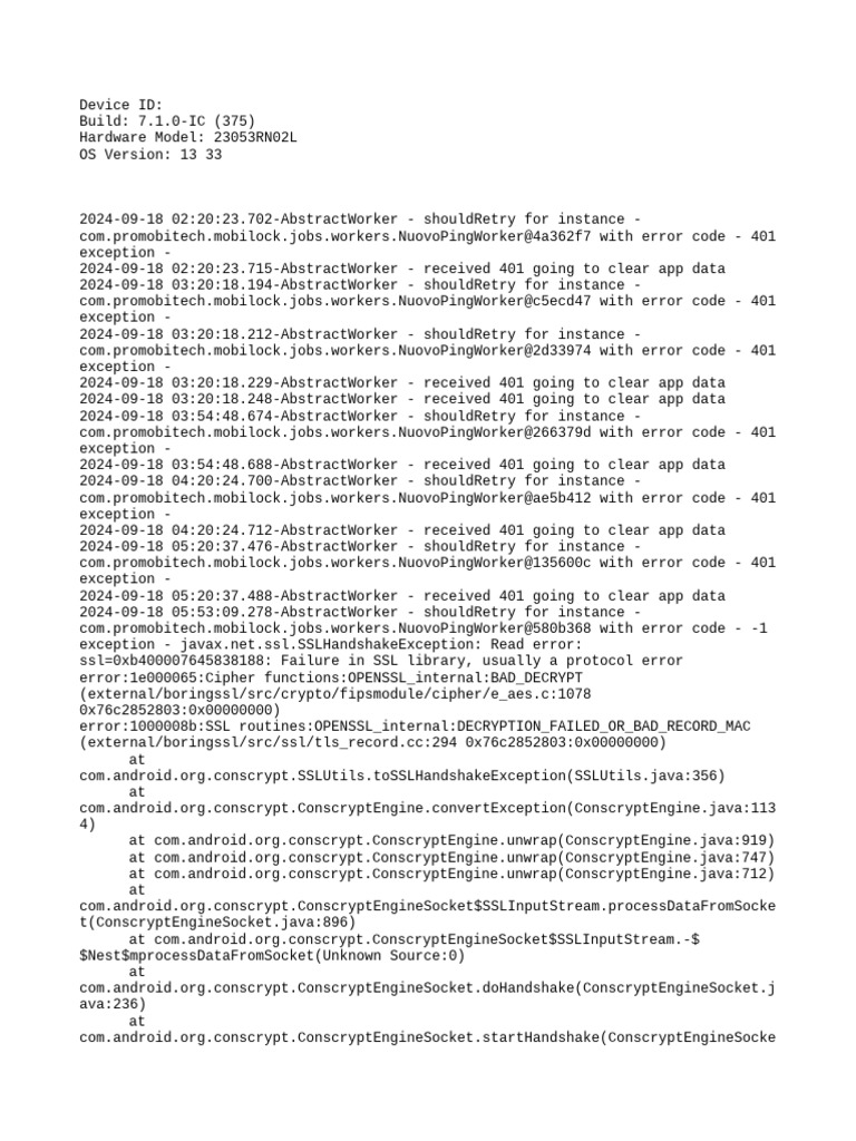 Nuovo Log1 | PDF | Transport Layer Security | Java (Programming Language)