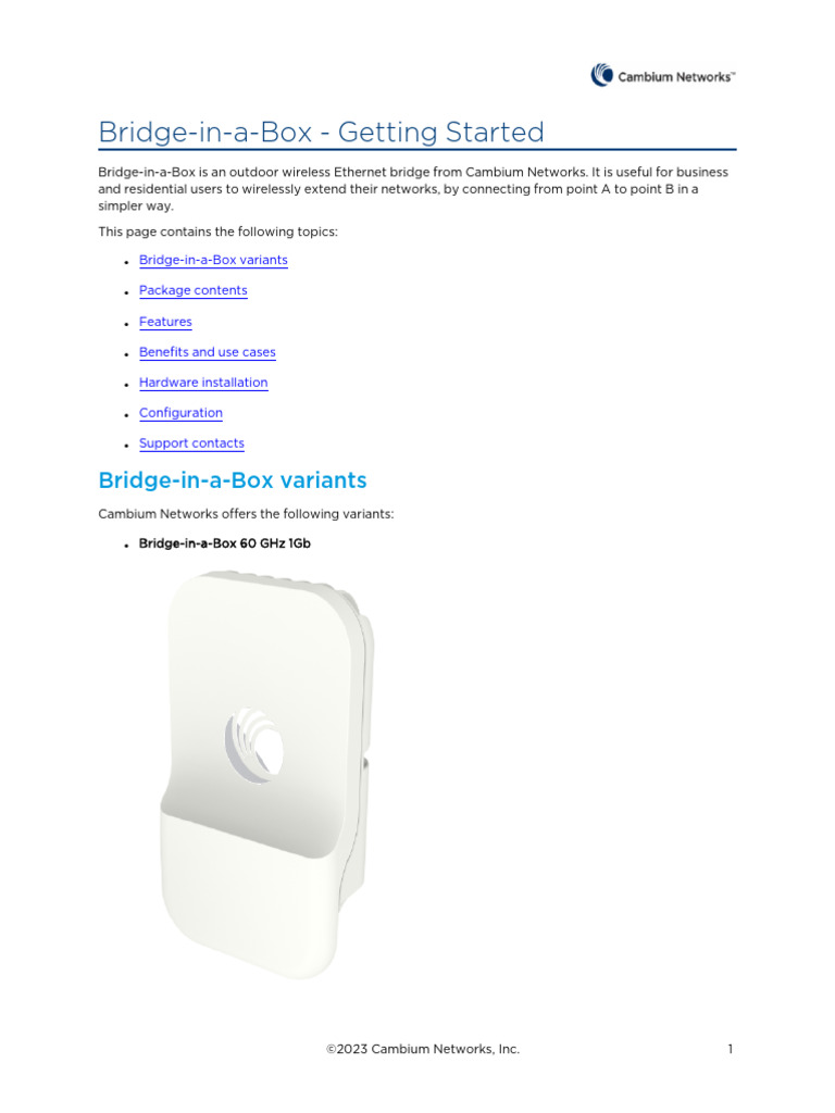 Bridge in A Box Getting Started | PDF | Wi Fi | Ieee 802.11