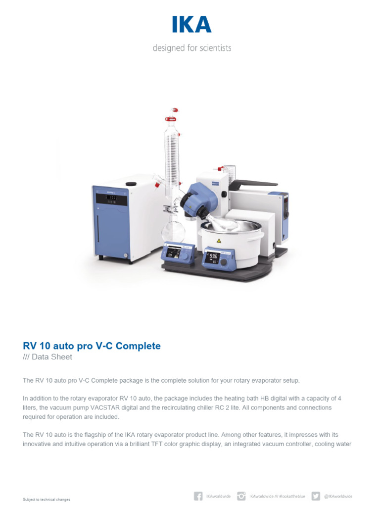 Data Sheet RV 10 Auto Pro V-C Complete | PDF | Pump | Vacuum