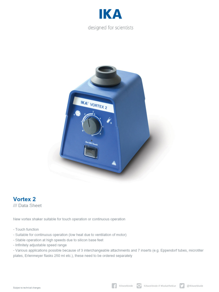 Data Sheet Vortex 2 | PDF