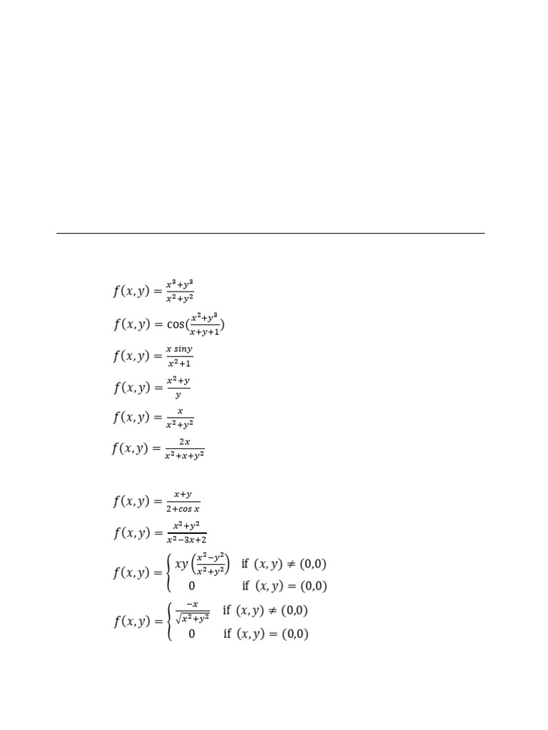Assignment-I Partial Derivatives | PDF | Mathematical Relations ...