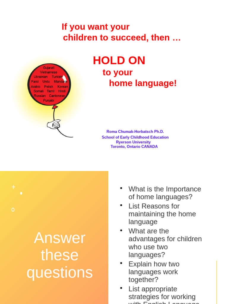 Ecs 2080 Week 6 Hold - On | PDF | Second Language | First Language