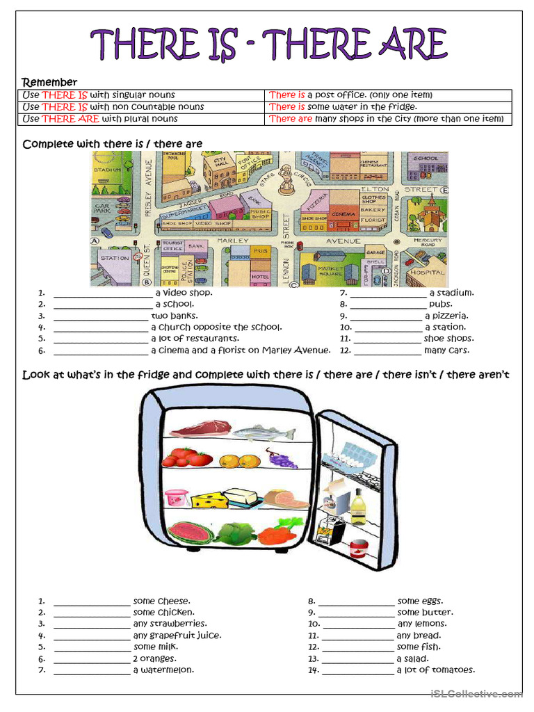 There Is There Are 1 | PDF | Cooking, Food & Wine