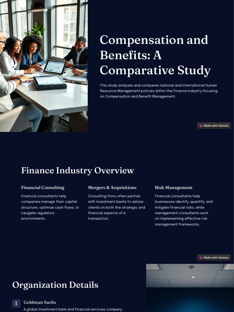 Compensation and Benefits A Comparative Study | PDF | Cost Of Living | Investment Banking