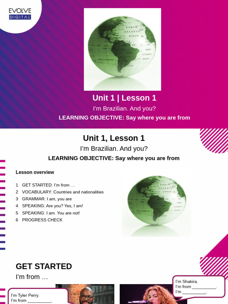 Evolve 1 Unit 1 PPT Lesson 1 | PDF | Language Acquisition | Linguistics