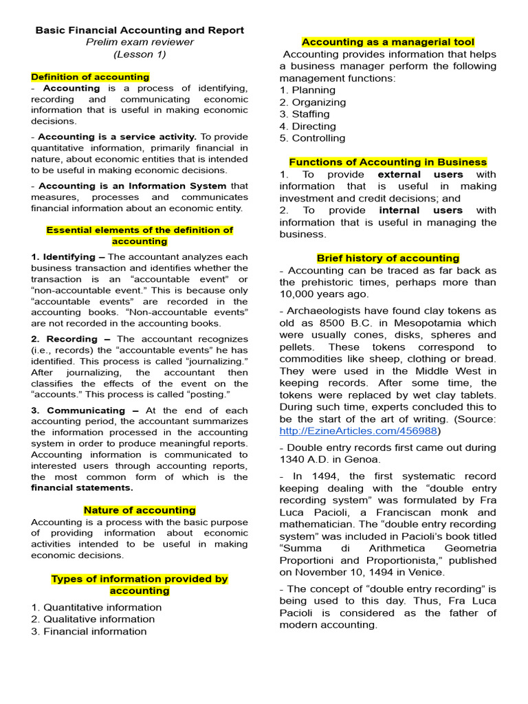 BFAR Prelim Reviewer | PDF | Debits And Credits | Expense