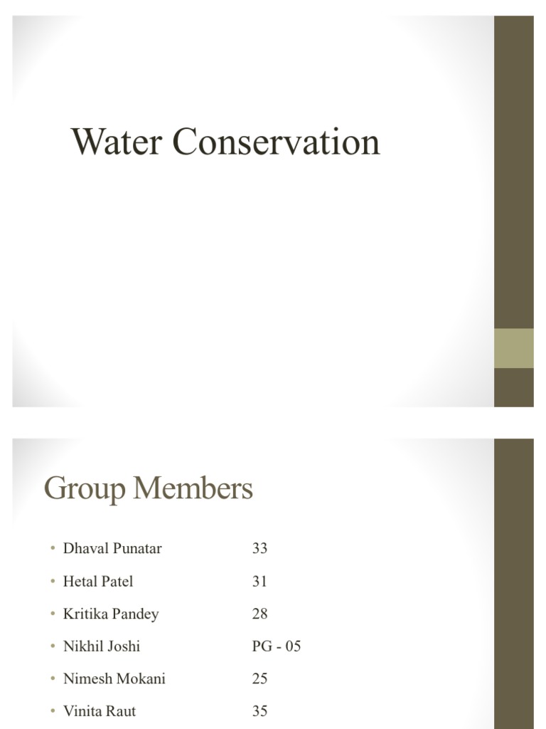 Water Conservation | PDF | Water Conservation | Water Scarcity