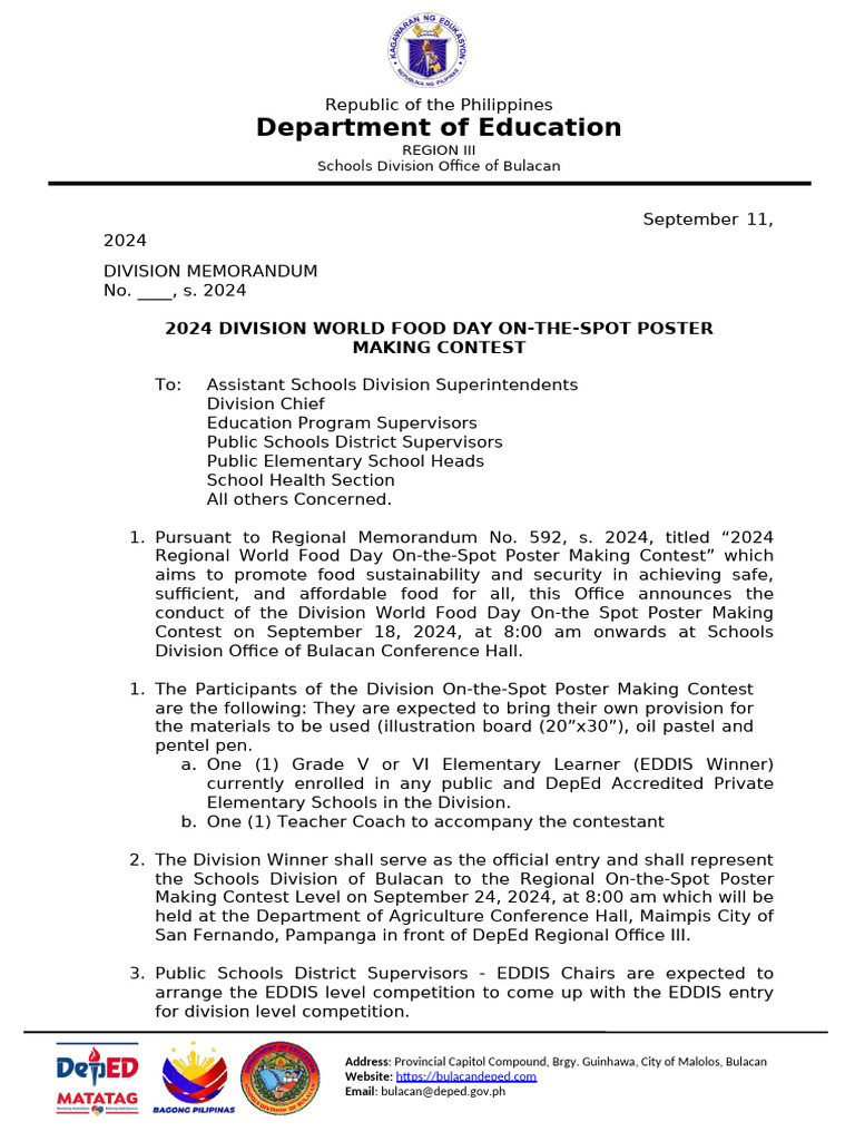 Memo GPP Poster Making Division Search 2024 | PDF | Social Science