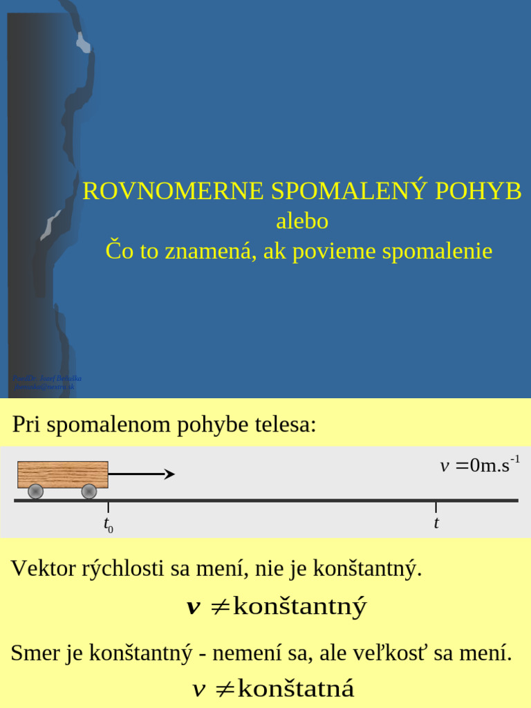 05-Rovnomerne Spomaleny Pohyb | PDF