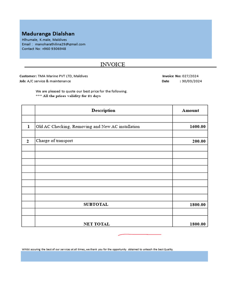 Invoice 27 | PDF
