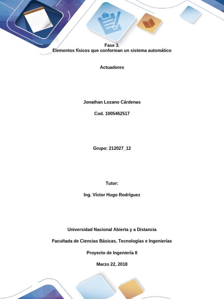 Fase 3 Actuadores Jonathan Lozano | PDF | Solenoide | Máquinas