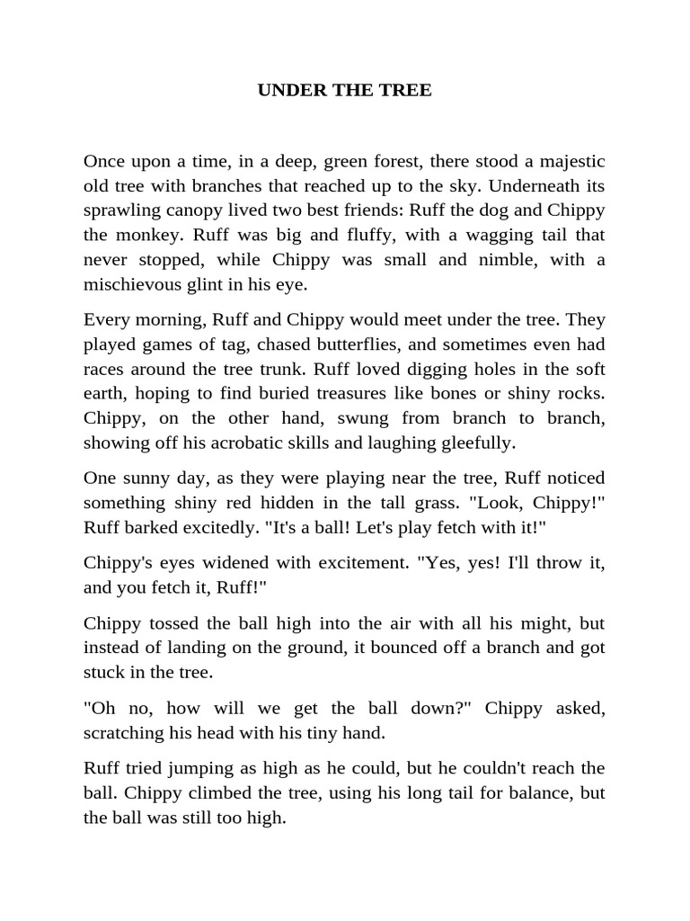Under The Tree | PDF