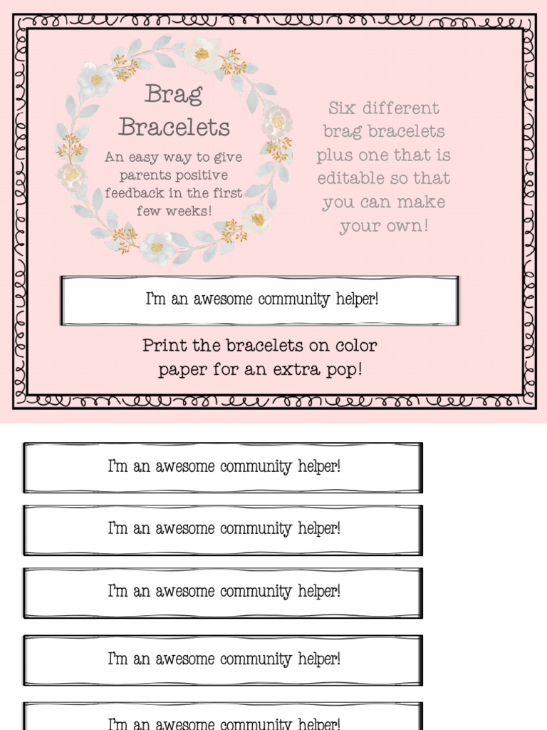 Positive Affirmations Classroom Reinforcement | PDF