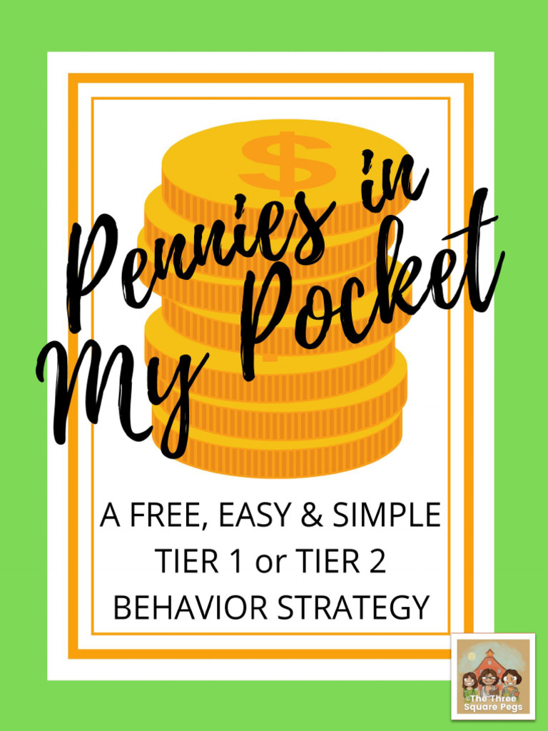 Pennies in My Pocket Positive Behavior Strategy | PDF | Nonverbal ...