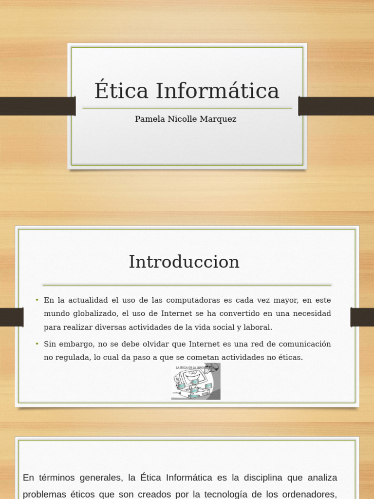 Ética Informática: Conceptos y Dilemas | PDF