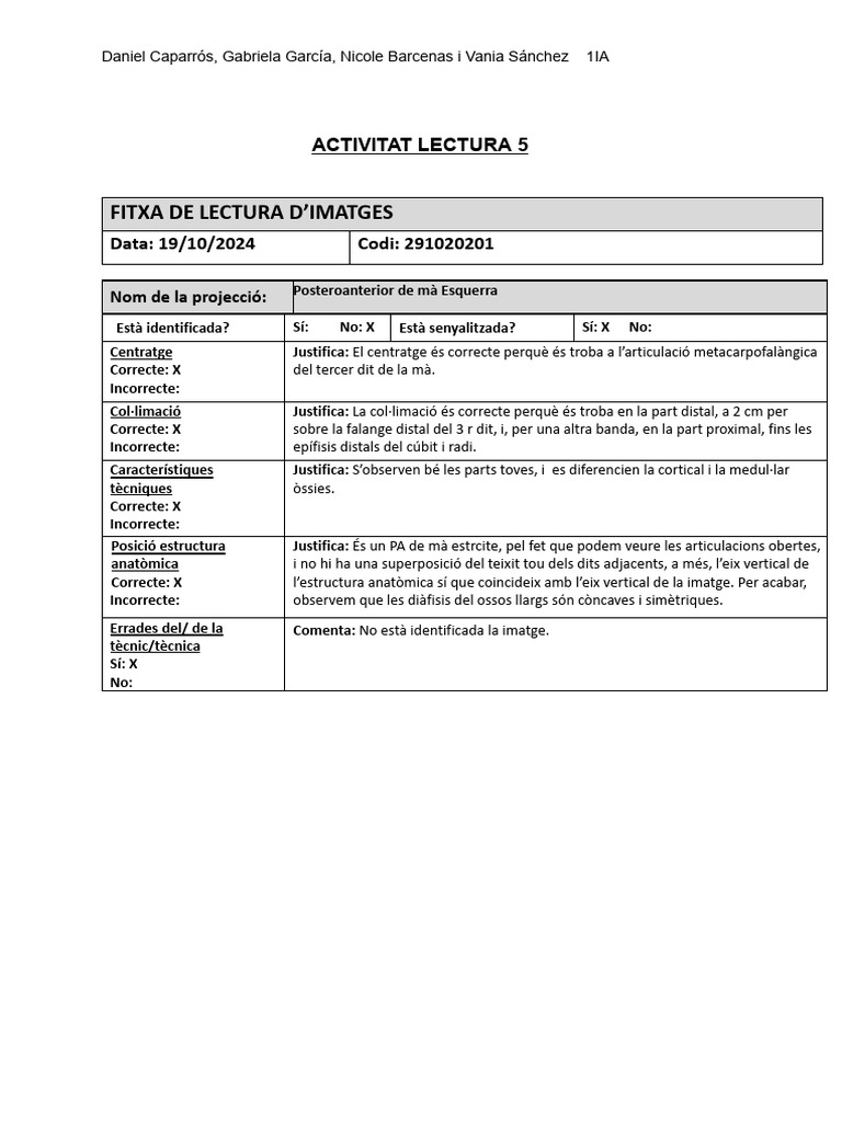 Activitat Lectura 5 | PDF