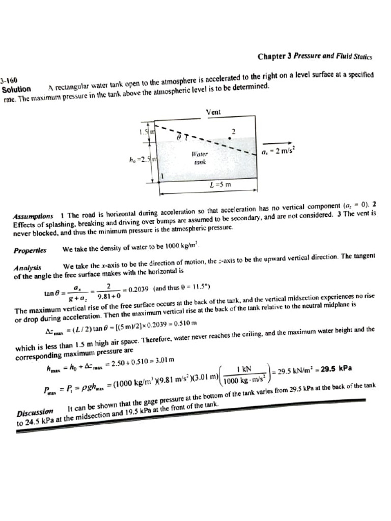 Pressure and Fluids Statics | PDF