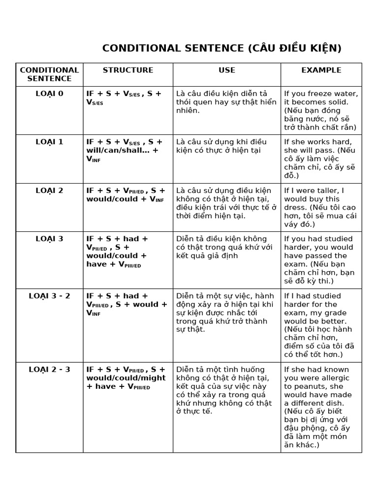 Understanding Conditional Sentences | PDF