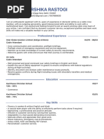 Emirates Cabin Crew CV Sample | PDF