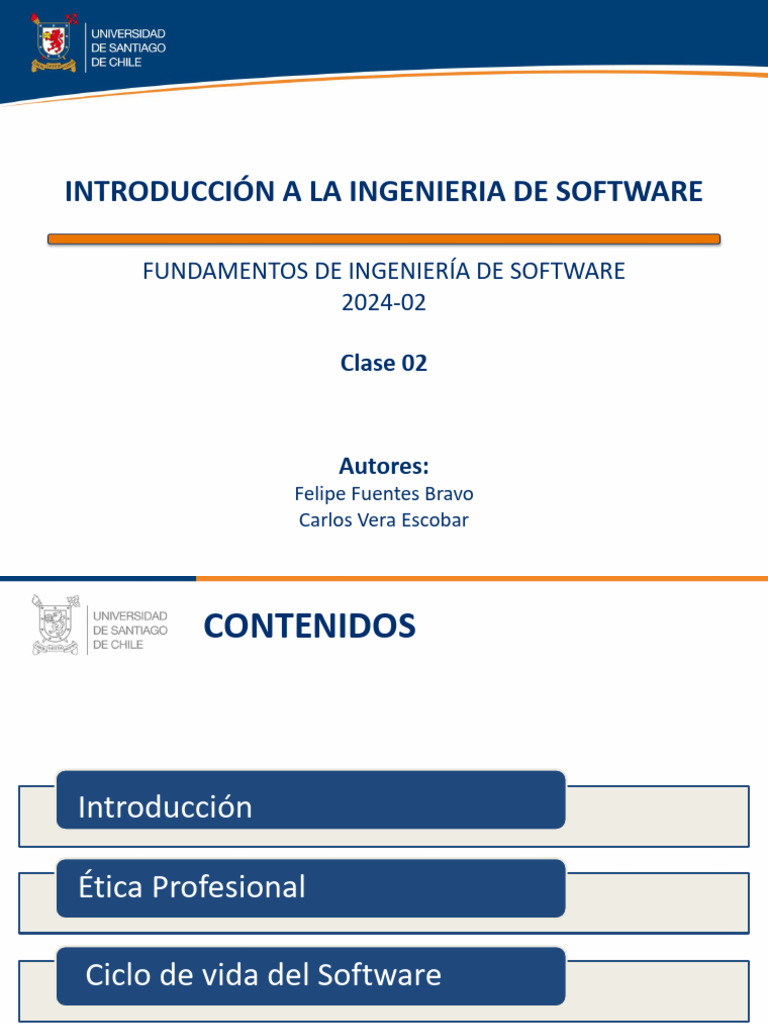 Clase 02 Introducción A La Ingenieria De Software Ii Pdf Software