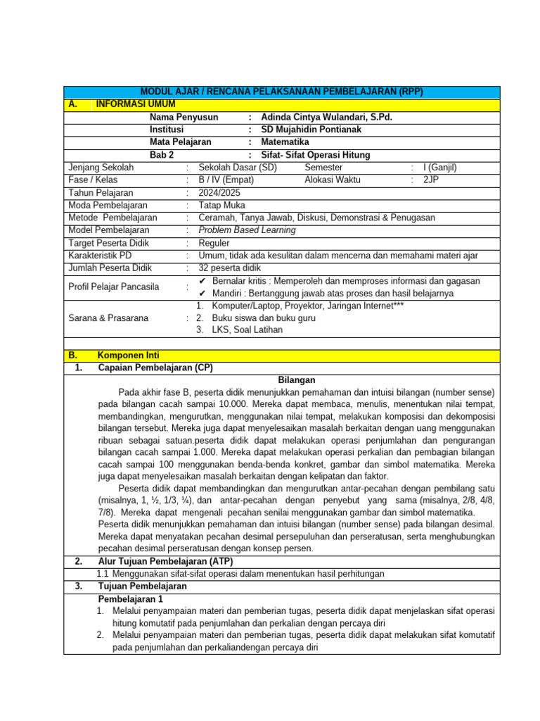 PKP Sesi 2 RPP Siklus 1 | PDF | Karier & Perkembangan | Seni