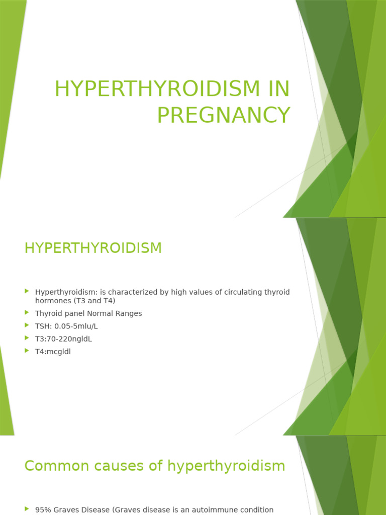 Hyperthyroidism in Pregnancy | PDF | Hyperthyroidism | Thyroid