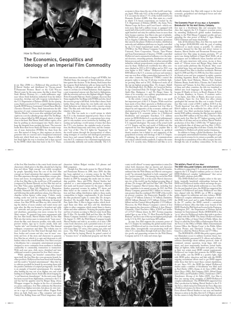 Iron Man | PDF | The Walt Disney Company | Marvel Comics