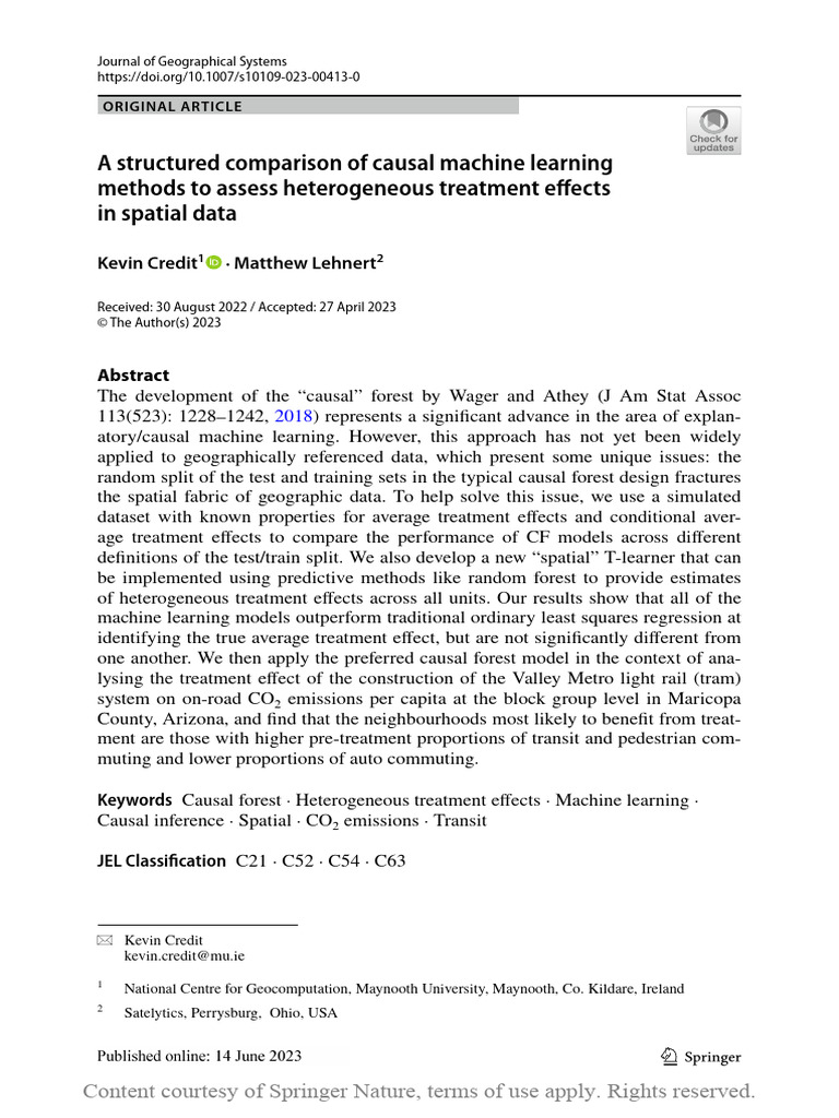 A Structured Comparison of Causal Machine Learning | PDF | Mean Squared Error | Ordinary Least ...