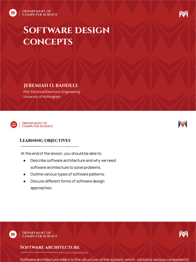 Software Design Concepts | PDF | System | Software Architecture