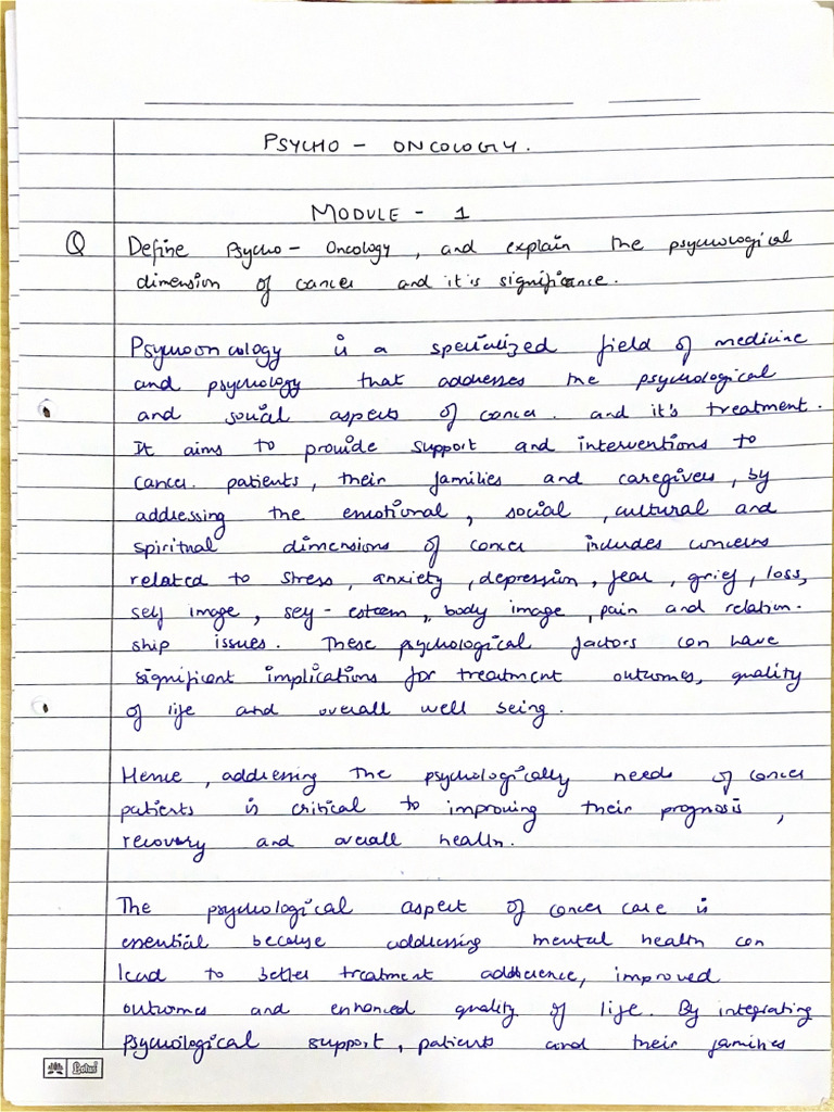 Onco Assignment 1 | PDF