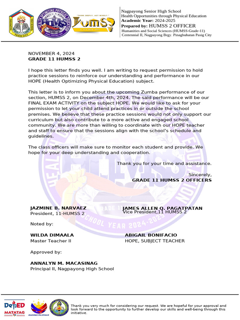 Ccf8 Office Letter Template 2425 | PDF