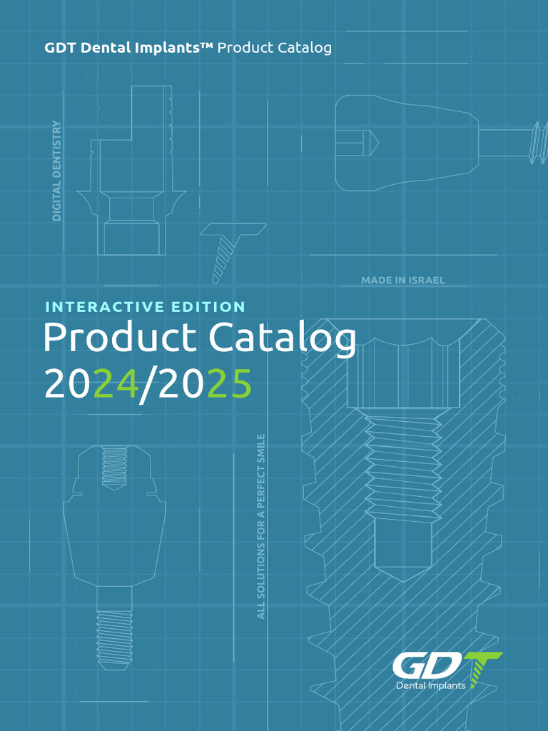 GDT Implants™ Product Catalog 2024-Compressed | PDF | Dental Implant | Titanium