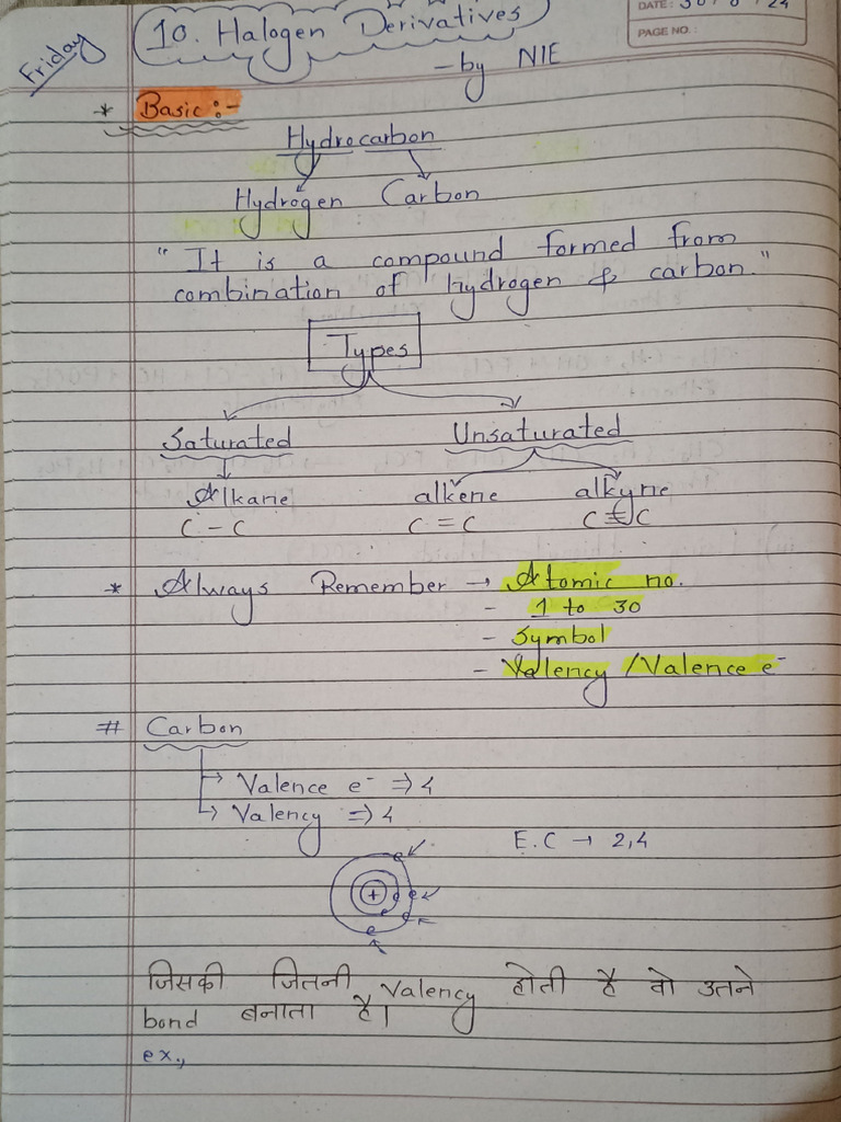Halogen Derivative Detail Notes? | PDF