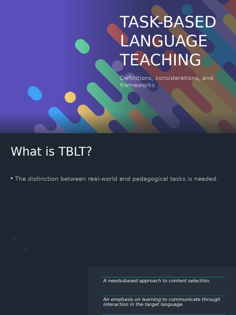 Week 2 Task Definition | PDF | Learning | Curriculum