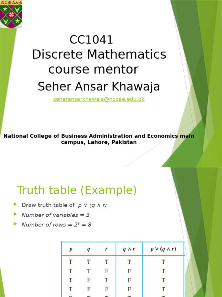 1 2 Applications Of Propositional Logic