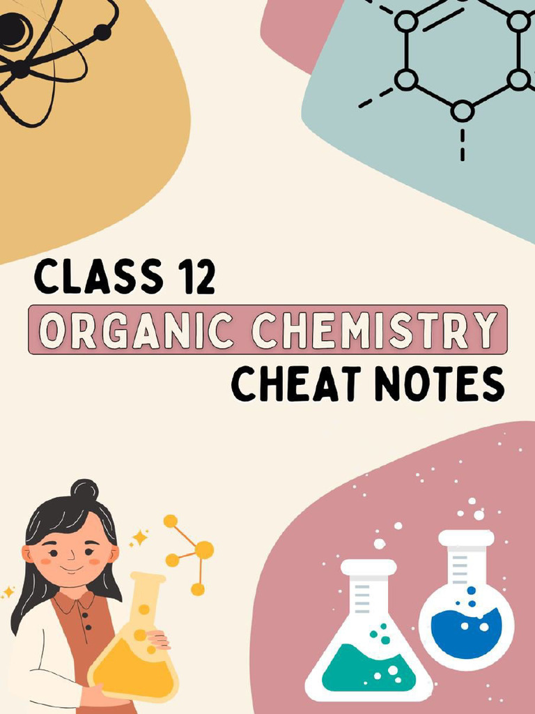 Class 12 Organic Chemistry Cheat Notes | PDF