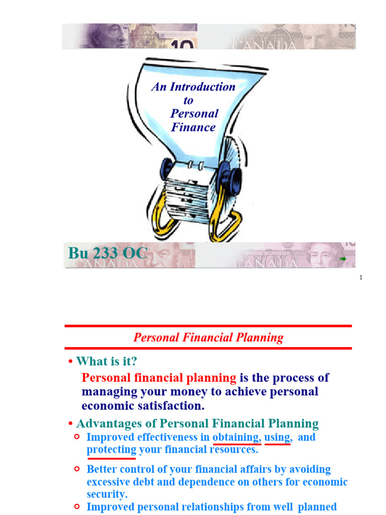 L01 Intro To Financial Planning | PDF | Interest | Balance Sheet