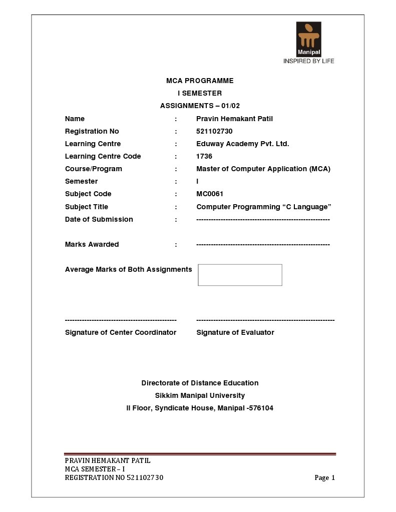 MC0061 Answers | PDF | Control Flow | Notation