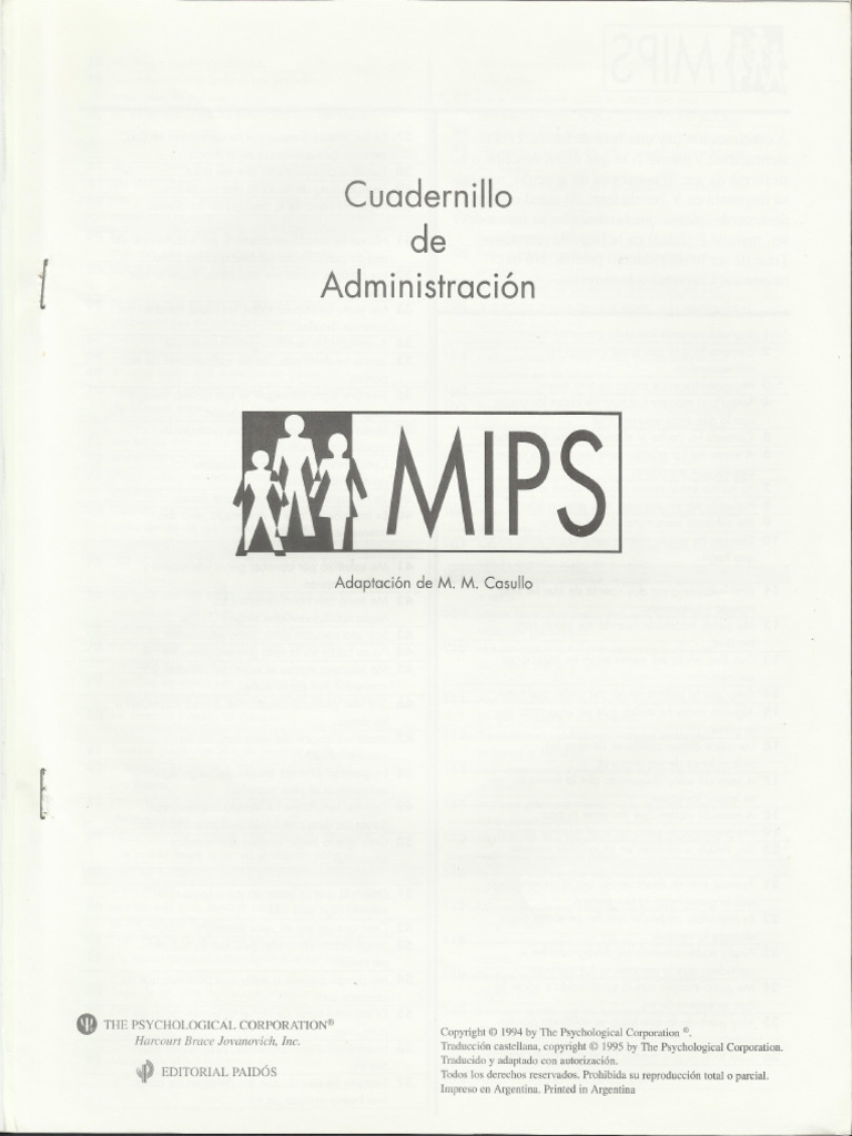 Cuadernillo de Administración Mips | PDF