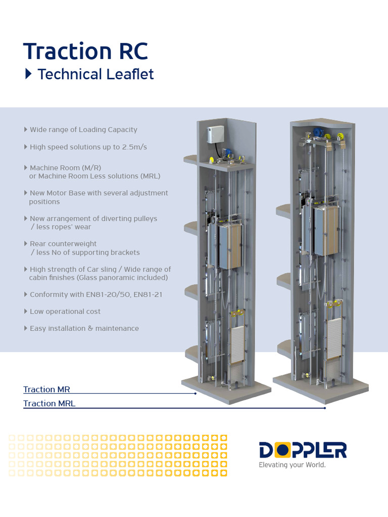 Traction Lift Solutions Overview | PDF | Elevator | Manufactured Goods