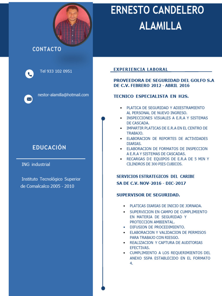 Cv. Ing Ernesto | PDF