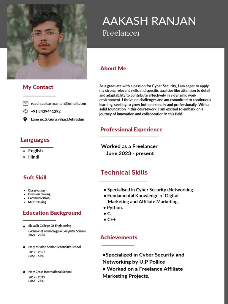 Aakash Ranjan Resume | PDF