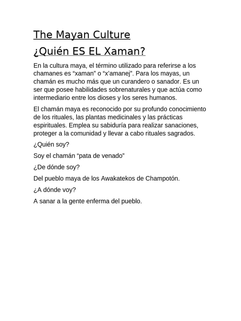 The Mayan Culture | PDF | Religión y espiritualidad