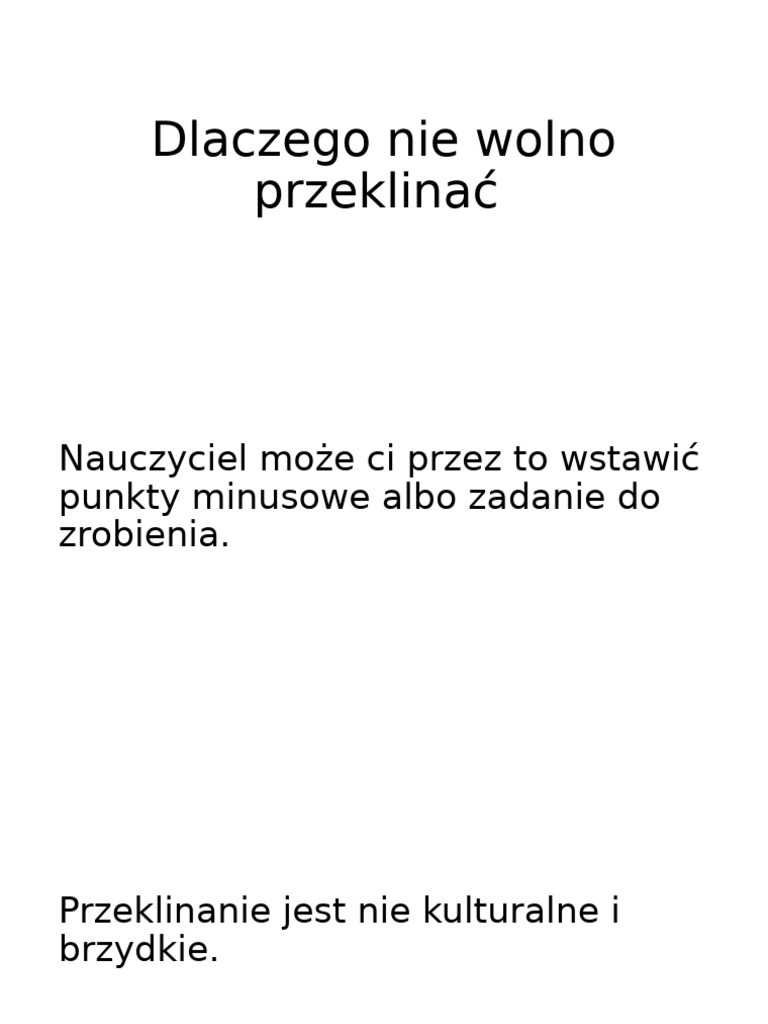 Przeklinanie | PDF